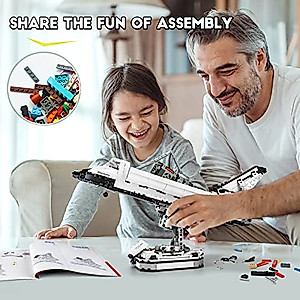 YESHIN Space Shuttle Building Blocks Kits with Mars Rover, Creative Collectible Display Spaceship Model Building Sets, Gift Toy for Kids Age 8+ /Adult Collections Enthusiasts (954Pieces)
