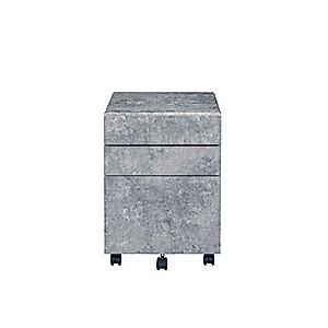 Acme Furniture Jurgen File Cabinet, Faux Concrete
