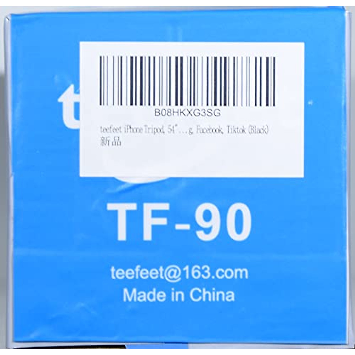 teefeet Phone Tripod, 54 inch Light Travel Tripod, with Mobile Phone Holder Adapter/Remote Shutter/Carry Bag for Selfie, Suitable for Video, Live Broadcast, Video Blog, Tiktok (Black)