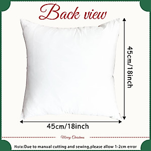 Generic Nightmare Before Christmas Pillow Covers, 4pcs Jack and Sally Holiday Winter Throw Pillow Covers 18x18 Merry Christmas Couch Sofa Christmas Decorations Holiday Pillow Cases, Green, ER123