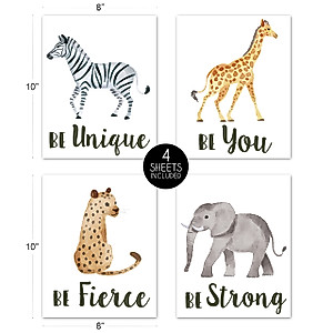 Sweet Jojo Designs Blush Pink, Gold, Grey and White Star and Moon Wall Art Prints Room Decor for Baby, Nursery, and Kids for Celestial Collection - Set of 4 - Shoot for the Stars