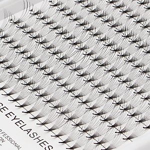 Bodermincer D Curl 10-18mm To Choose Lashes Premade Fans 10D Long Stem Russian Volume Professional Eyelash Extensions Faux Mink (12MM)