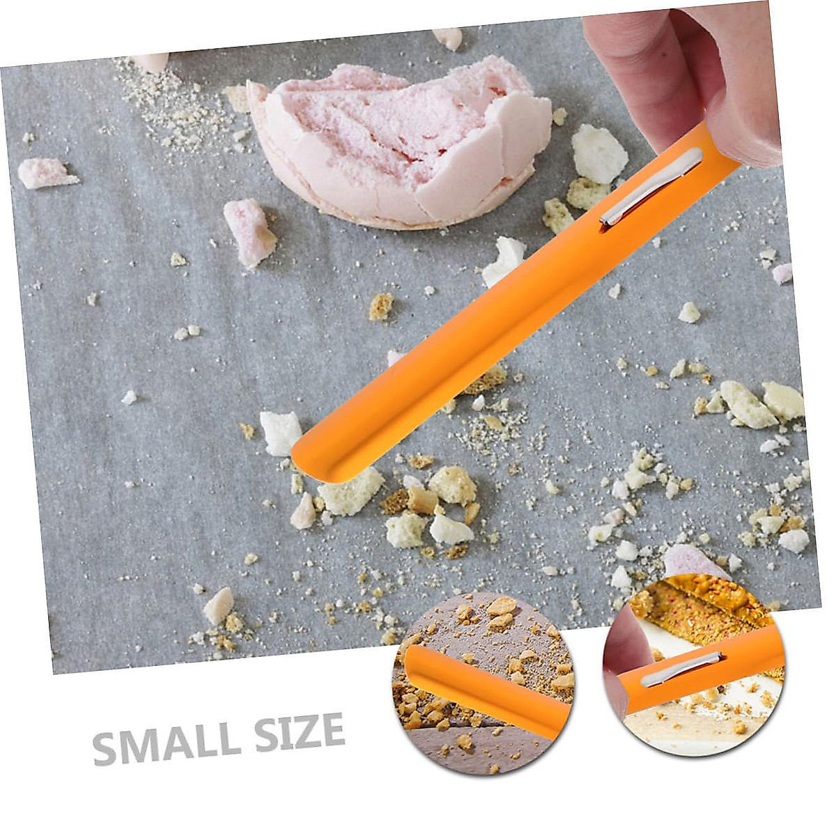 KICHOUSE 4Pcs Stainless Steel Crumb Scraper Restaurant and Kitchen Crumb Sweeper for Tabletop Cleaning Counter Crumb Scraper for Home and Commercial Use