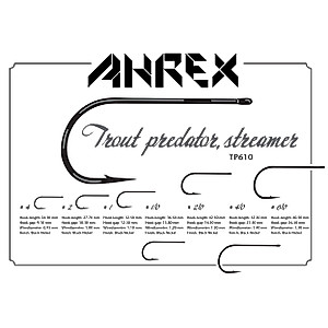 Ahrex Tp610 Trout Predator Streamer Hook Size #2/0