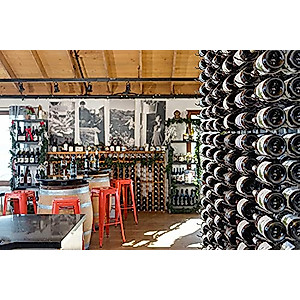 Easy Install Floating Wine Rack | Vertical Wall Mount Wine Rack | Commercial Wine Rack Wall-Mounted Wine Racks Mounted Wine Rack | Wine Rack for Wall | Wine Rack Wall Mounted | Wall Hanging Wine Rack
