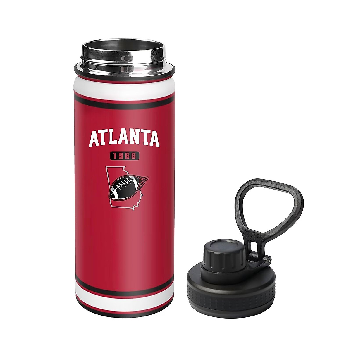 ANTKING Atlanta Tumbler Travel Mug Coffee Cup Custom Name Number Gifts for Men Women Youth