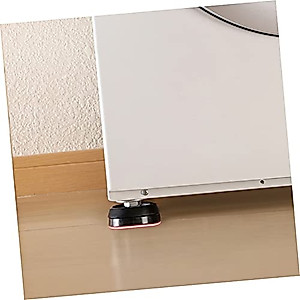 BESTonZON 8pcs Washing Machine Cushion Adjustable Base Cushions for Chairs Mattress Base Furniture Feet Pads Rose Vibrations Small Furniture Pads Pvc Black Washing Machine Mat Bed Risers