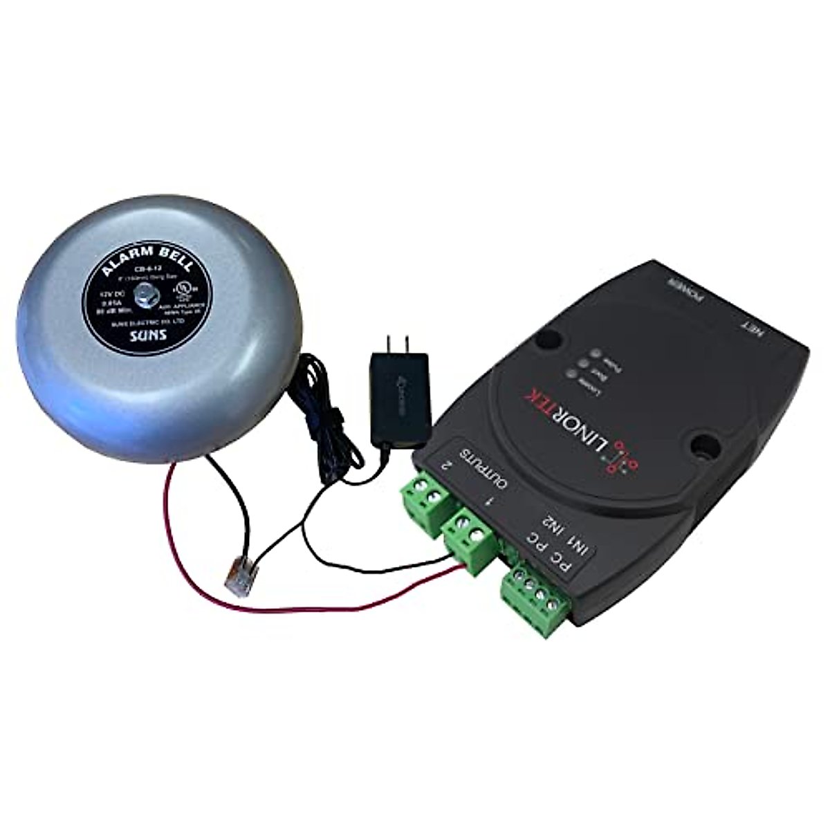 Netbell-2-1Bel TCP/IP Loud Automatic School | Office Break Time Alarm Bell System with Programmable Bell Timer Software Web-Based Electronic Bell Controller