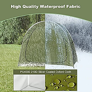 AFLIFLI Outdoor Bike Storage Tent Waterproof, Portable Bicycle Shed 2 Bikes, Upgrade Oxford Fabric for Outside Garden Shelter Pool Cover Tool Sheds Storage, Space Saving