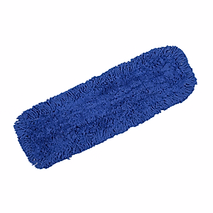 24" Industrial-Grade Cotton Dust Mop Head Refills, Perfect Replacement for Busy Home, Gym, Commercial Spaces, Heavy-Duty Mop for Janitorial & Housekeeping Needs - 2 Pack