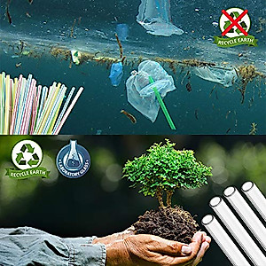 AOTWAN 20 Pack Glass Straws Drinking Reusable,Size 8.5''x10MM and 6''x10MM,Glass Straws Shatter Resistant Including 12 Straight and 4 Bent with 4 Brushes, Reusable Glass Straws for Cocktail,Juice