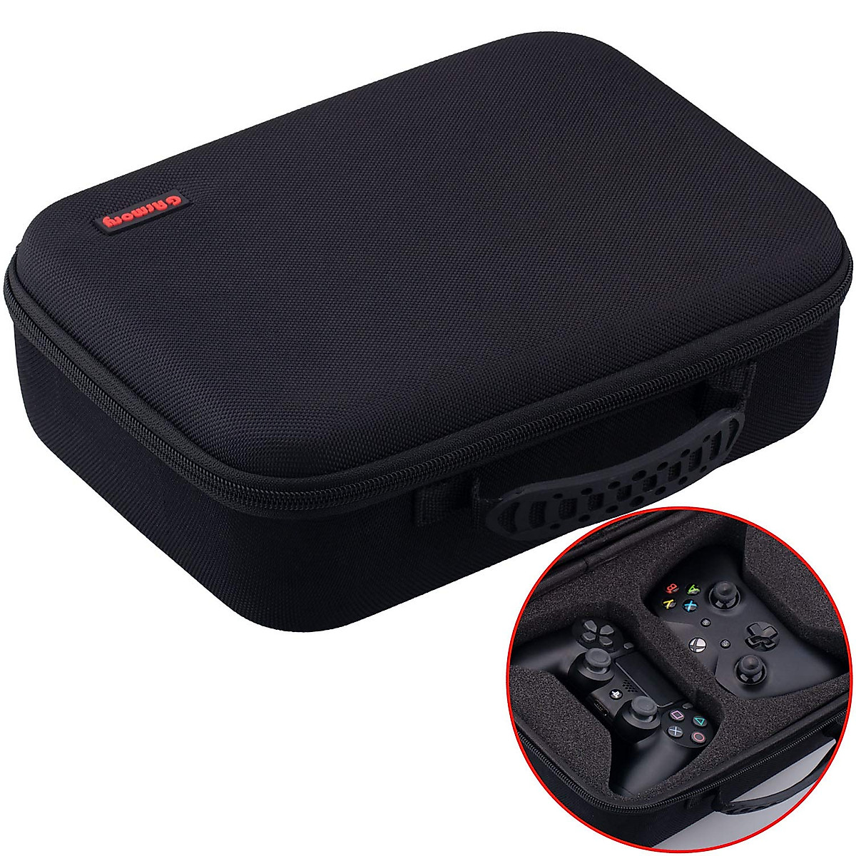 YoRHa Dust & Water Proof Universal Travel Carrying Hard Case for Dual Any Regular Sized Controller e.g. PS5, PS4, Xbox Series X/S, Xbox One, Switch Pro, Stadia etc.
