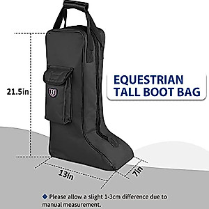 Harrison Howard Tall Boot Carry Bag Black