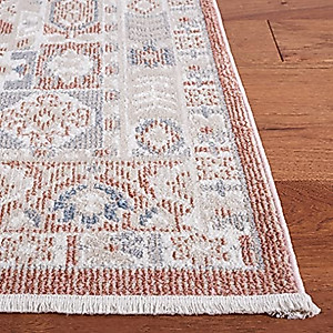 SAFAVIEH Blair Collection Area Rug - 9' x 12', Rose & Grey, Oriental Design, Non-Shedding Machine Washable & Slip Resistant Ideal for High Traffic Areas in Living Room, Bedroom (BLR206U)