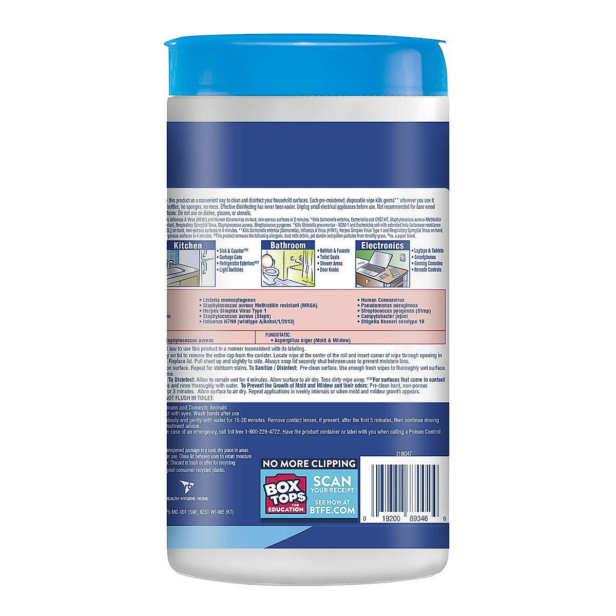 Lysol Disinfectant Wipes, Multi-Surface Disinfectant Cleaning Wipes, For Disinfecting and Cleaning, Crisp Linen, 80 Count (Pack of 4)