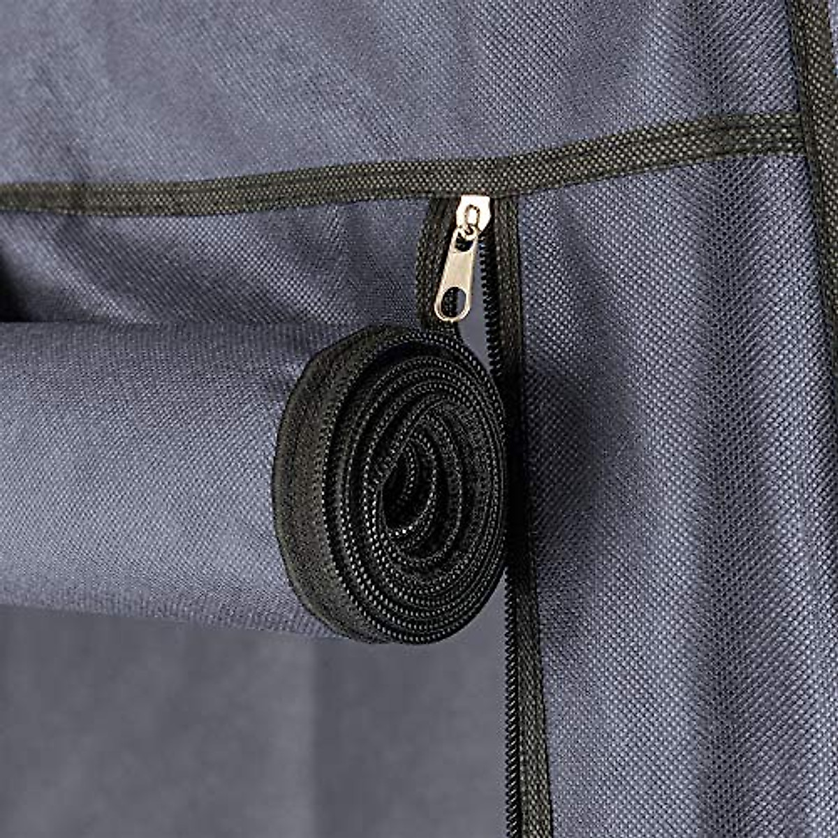 Savins 69" High-Leg Non-Woven Fabric Assembled Cloth Wardrobe Grey