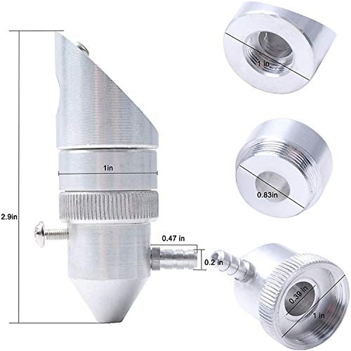 12mm/18mm/20mm Laser Head w/Air Assisted for K40 D40 Laser Engraving Cutting Machine