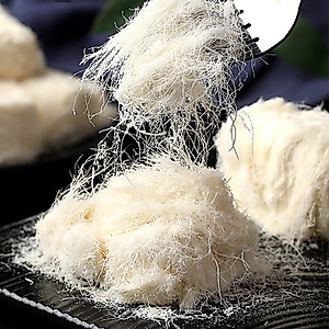 JTEDZI Luxury Turkish Cotton Candy (Pismaniye) 140g/4.93oz, Traditional Floss Halva, Dragon Beard Candy (龙须酥), Special Halva Candy Dessert Gift Box for Family and Friends (Creamy Flavor)