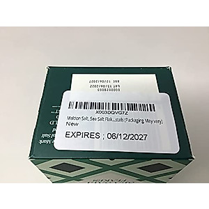 Maldon Salt, Sea Salt Flakes, 8.5 oz (240 g), Kosher, Natural, Handcrafted, Gourmet, Pyramid Crystals (Packaging May vary)