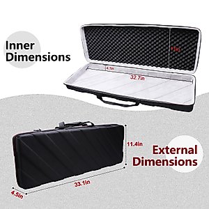 LTGEM Controller Case for Alesis V49 MKII USB MIDI Keyboard Controller, Hard Storage Travel Protective Carrying Bag