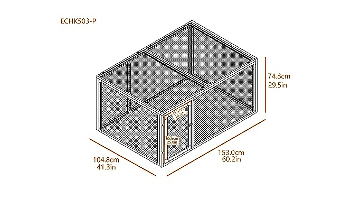 Jumbo ecoFLEX Fontana Chicken Pen - Durable, Easy Assembly