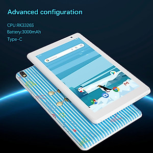 YQSAVIOR Kids Tablet 7 inch, Android 11 Tablet for Kids 2GB RAM 32GB ROM Toddler Tablets with Stand, Bluetooth, WiFi, Parental Control, Dual Camera, Colorful Cover Tablet for Boys and Girls