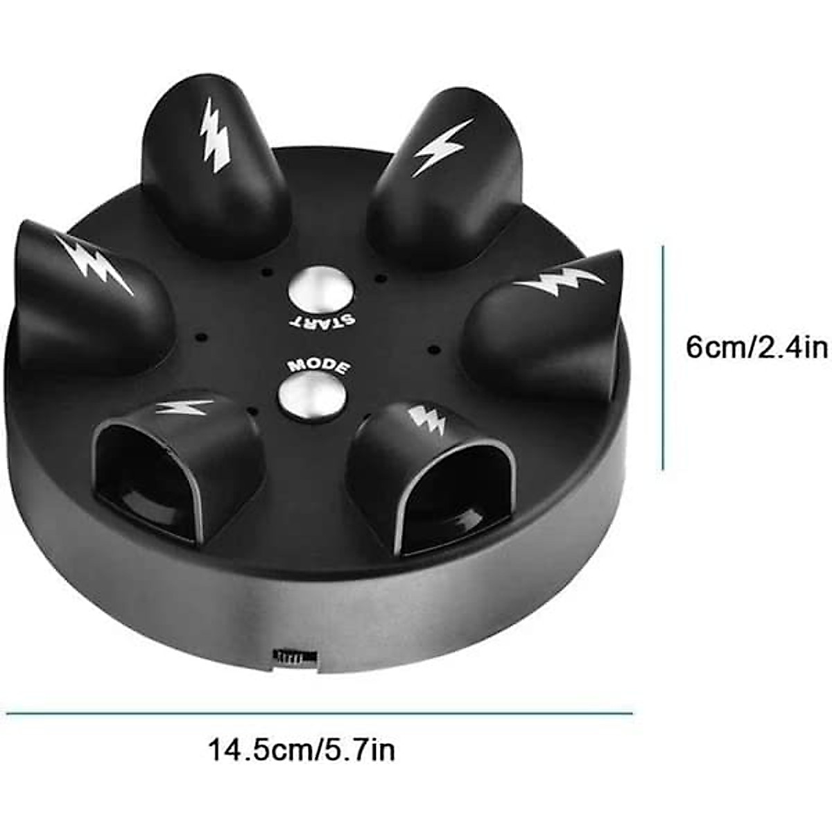 Shock Roulette Party Game - Electric Finger Lie Detector, Test Shock Finger Game, Lucky Electric Shock Six-Finger Heartbeat Lie Detector, The Cogs of Fate Party Shot Drinking Game (1 pc)