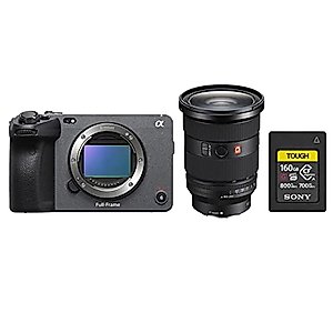 Sony FX3 Full-Frame Cinema Line Camera with Sony FE 24-70mm f/2.8 GM II Lens, Bundled with, Sony Tough 160GB CFexpress Type A Memory Card for Digital Video (3 Items)