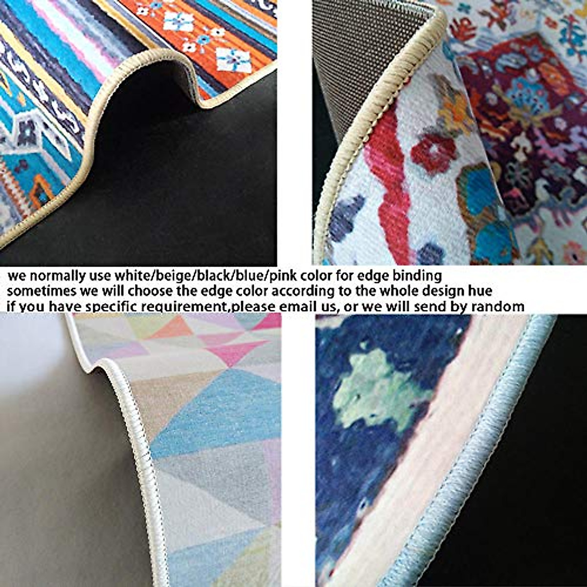 LHGBGBLN Black and White Lattice 3D Carpet Non-Slip Floor mat Restaurant Living Room Soft Children Bedroom mat Carpet Door mat