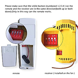 HD5 Ceiling Fan Remote Control Replacement for Hampton Bay Fan-HD UC7078T CHQ7078T Fan-HD5 Standard-RR7079T