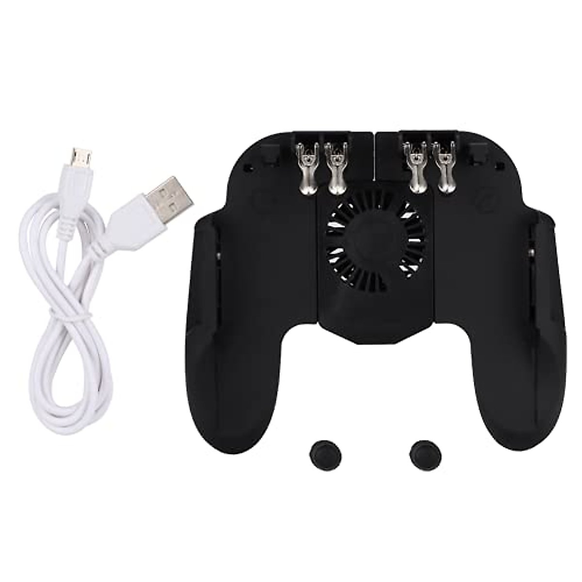 Smartphone Gamepad Portable Mobile Phone Game Controller Heat Dissipation Gamepad Power Handle with Cooling Fan for Smartphone Gamepad