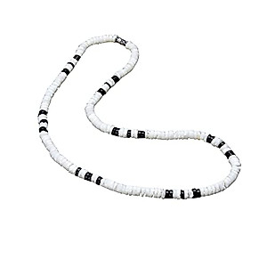 SXNK7 Puka Shell Necklace for Women and Men Heishi Necklace Summer Surfer Necklace Choker for Teens (mixed color 18.0 Inches 2)