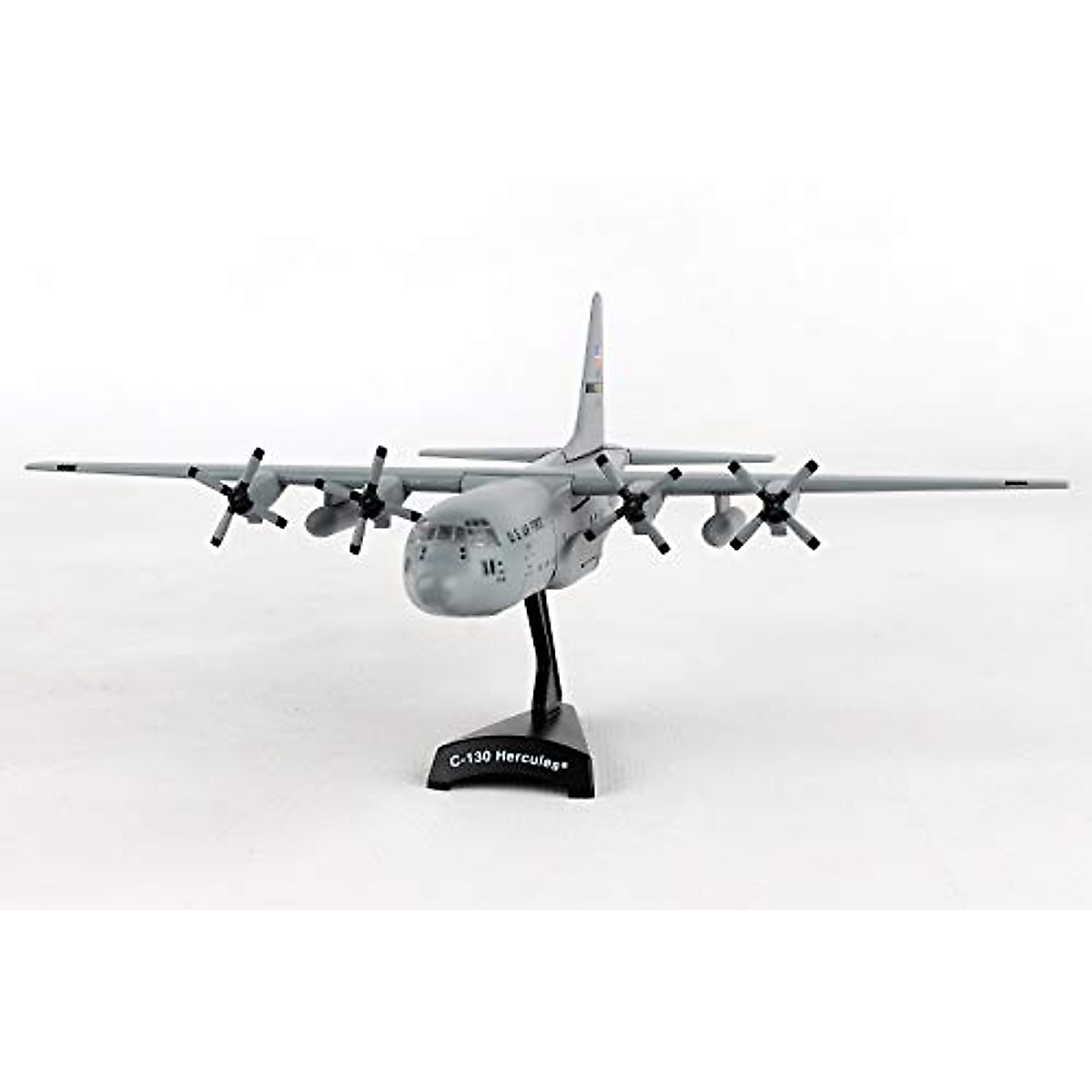 Daron Worldwide Trading Postage Stamp USAF C-130 1/200 Spare 617 Airplane Model, White