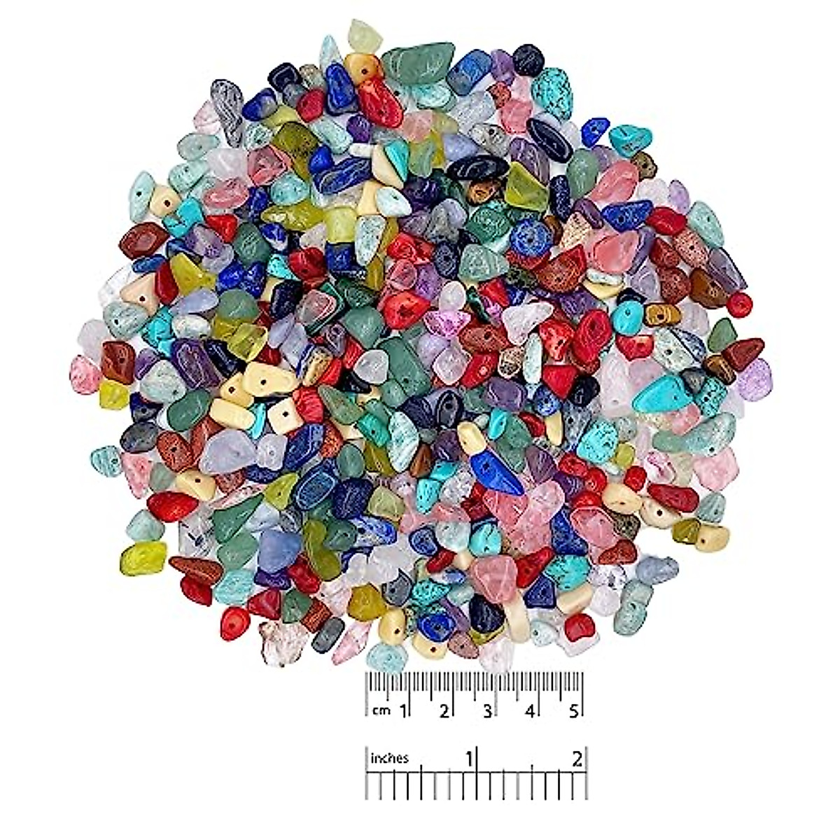 Xmada Crystal Beads for Jewelry Making, 300 PCS Natural Crystals and Stones, Natural Chip Stone Beads for Beading & Jewelry Making (Mixed)