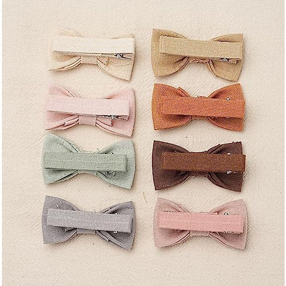 FANCY CLOUDS Baby Hair Clips with Baby Girl Bows,20pc Boutique Handmade Fully Lined Hair Barrettes Hair Accessories for All Age Girls Toddlers Infants