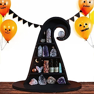 Witch Hat Shelf Crystals Wall Decor Crystal Shelf Display Boho Shelves Essential Display Shelf for Bedroom Dorm Room Office