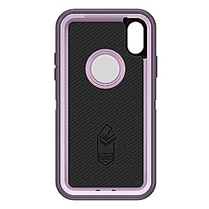 OtterBox Defender Series Case for iPhone X & iPhone Xs (ONLY), Case Only - Bulk Packaging - Purple Nebula (Winsome Orchid/Night Purple)
