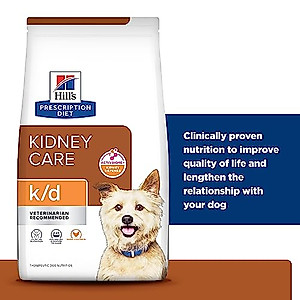 Hill's Prescription Diet k/d Kidney Care with Chicken Dry Dog Food, Veterinary Diet, 8.5 lb. Bag