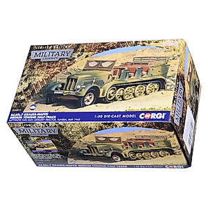Corgi Diecast Sd Kfz 7 Krauss-Maddei Medium Towing Half-Track 1:50 Military Legends WWII Display Model AA60013 (CC60013)