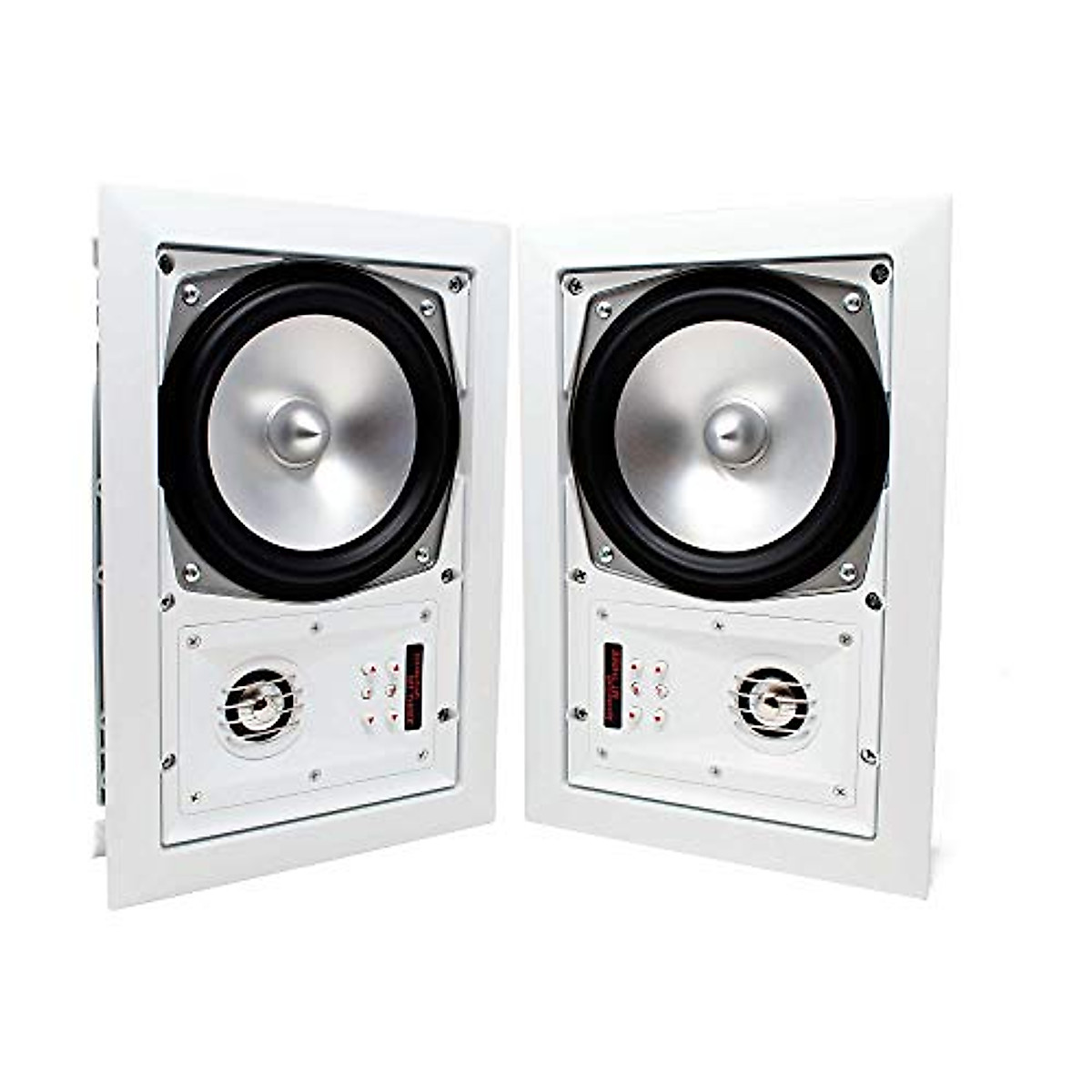 SpeakerCraft MT6 Three - in-Wall or Ceiling Speaker Includes White Grill - (Multipack of 2 Pair, 4 Speakers Total)