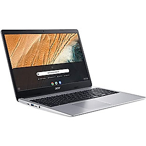 acer 2023 Newest Chromebook 15.6" FHD 1080p IPS Touchscreen Light Computer Laptop, Due-core Intel Celeron N4020, 4GB RAM, 64GB eMMC, HD Webcam, WiFi 5, 12+ Hours Battery, Chrome OS, w/Marxsolcables