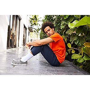 Hanes mens Hanes Men's Max Cushion Low Cut 6-pair Pack, Available in Big & Tall Casual Sock, Black, 12-Jun US