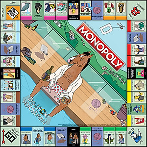Monopoly BoJack Horseman Board Game | Recruit Your Favorite BoJack Horseman Characters in This Version of Monopoly | Based on The BoJack Horseman Netflix Show | Custom Tokens, Money and Game Board