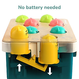 TOP BRIGHT Developmental Toys for 3 Year Old Wooden Pounding Bench Toy with Hammer Fine Motor Skills Toys Montessori Toy for Toddlers, Preschool Learning Educational Toys for Age 3 Year Girls Boys