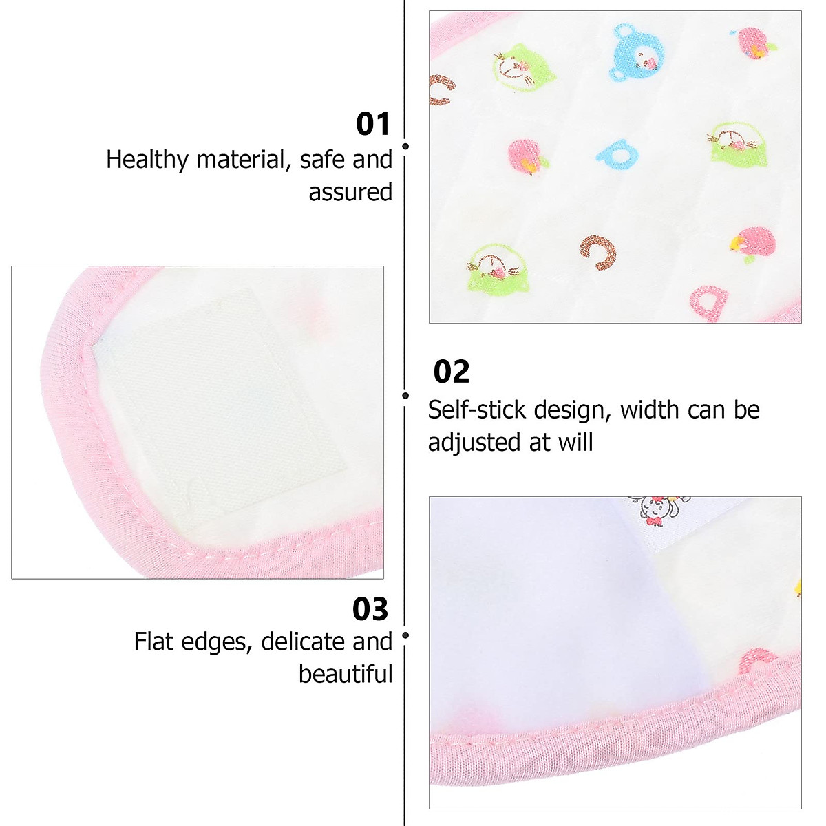 Healifty 3Pcs Baby Umbilical Hernia Belt Baby Belly Button Cord Band Infant Belly Wrap Adjustable Navel Belly Band Pink