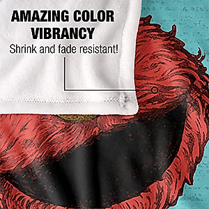 Sesame Street Elmo Painted Officially Licensed Silky Touch Super Soft Throw Blanket 36" x 58"