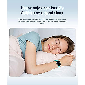 Cosbary Smart Watch for Women Men with Heart Rate Monitor Blood Pressure Blood Oxygen Monitor Sleep Tracker Fitness Watch Compatible with iPhone Android Phones (Pink)