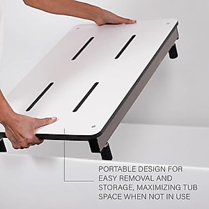 Seachrome Removable Tub Seat, Bridgeport 27-Inch x 15-1/2-Inch, White Phenolic