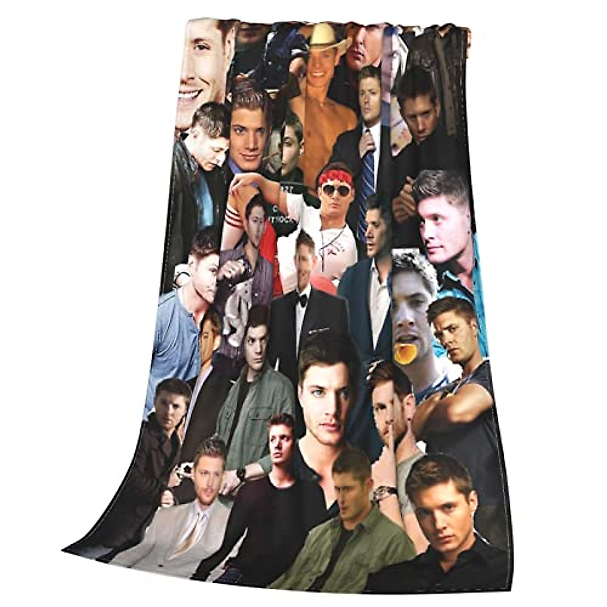 IEUCHEIC Comfortable Ultra-Soft Micro Fleece Blanket,Jensen Ackles Fleece Blankets for Sofa Bed Travel 60"X50"