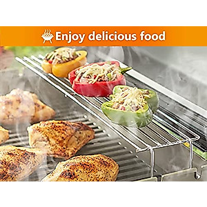 Hisencn 69866 Warming Rack for Weber Spirit I & II 200 Series with Up Front Control, for Weber Spirit E210 S210 E220 S220 Weber GS4 Spirit II Grill, 21.5 inch Grill Rack for Weber Spirit 2 Grill,67026